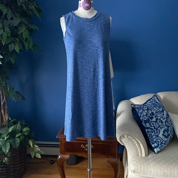 AB Studio | Dresses | Ab Studio Blue Knit Jersey Slip Dress | Poshmark